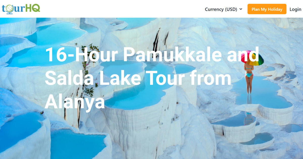16-Hour Pamukkale and Salda Lake Tour from Alanya